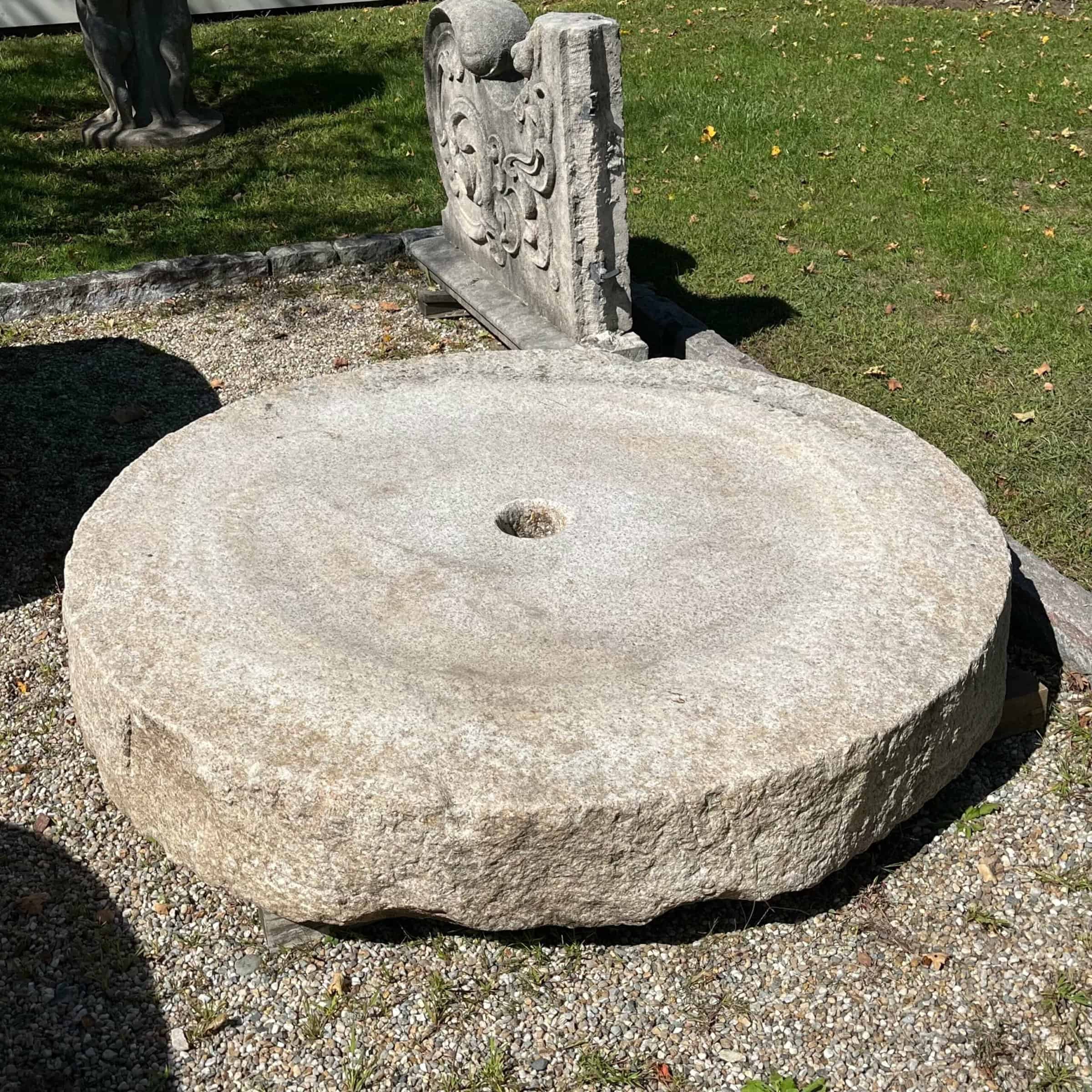 Monumental 72″ Granite Millstone – RT Facts