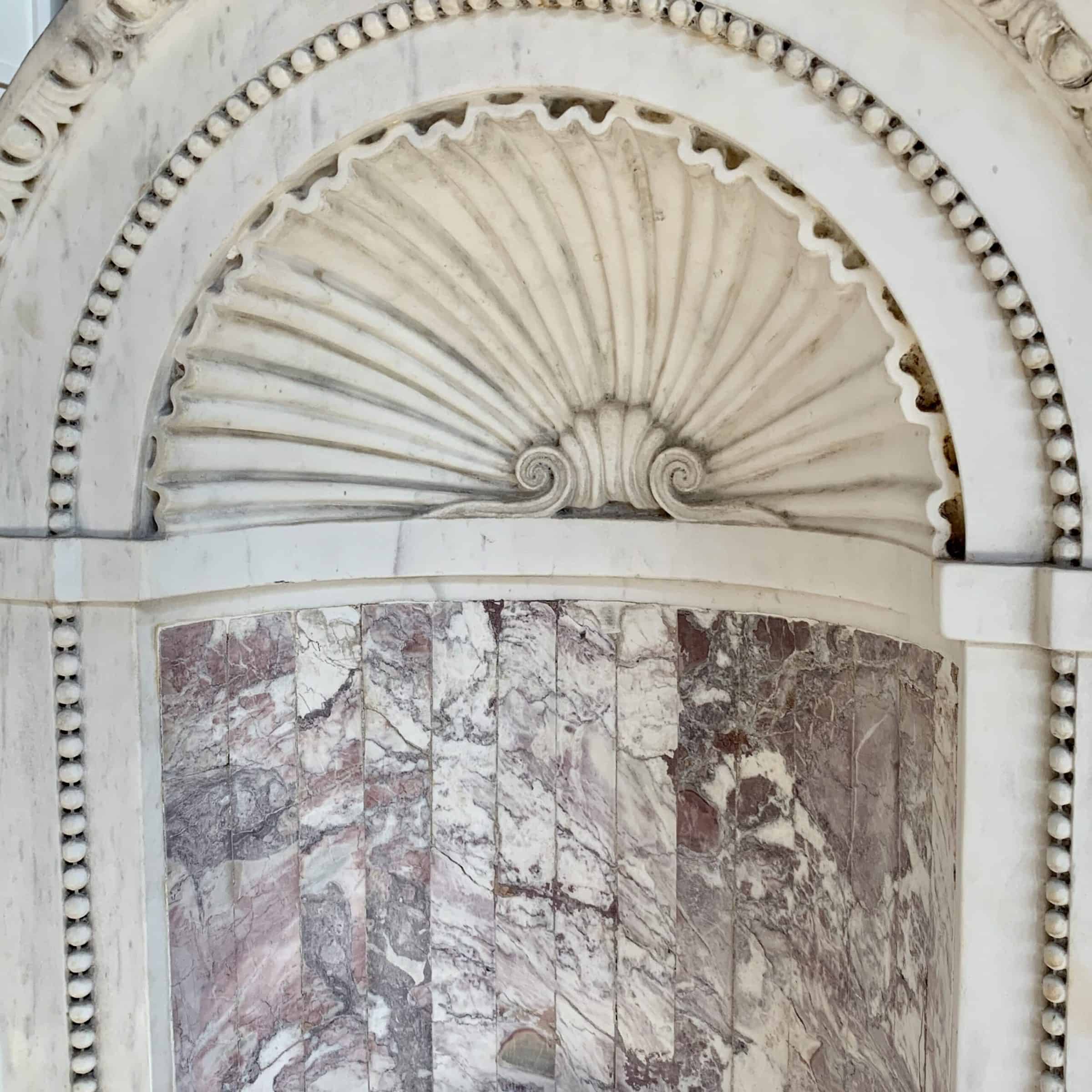 18th C. Italian Specimen Marble Architectural Wall Niche – RT Facts