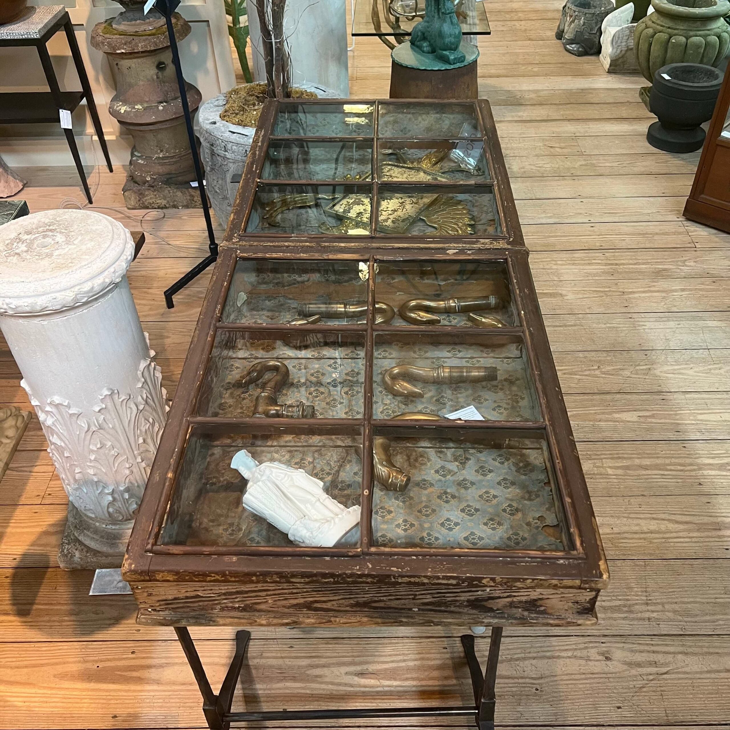 19th C. Store Display Case on RT Facts Design Marseille Bases