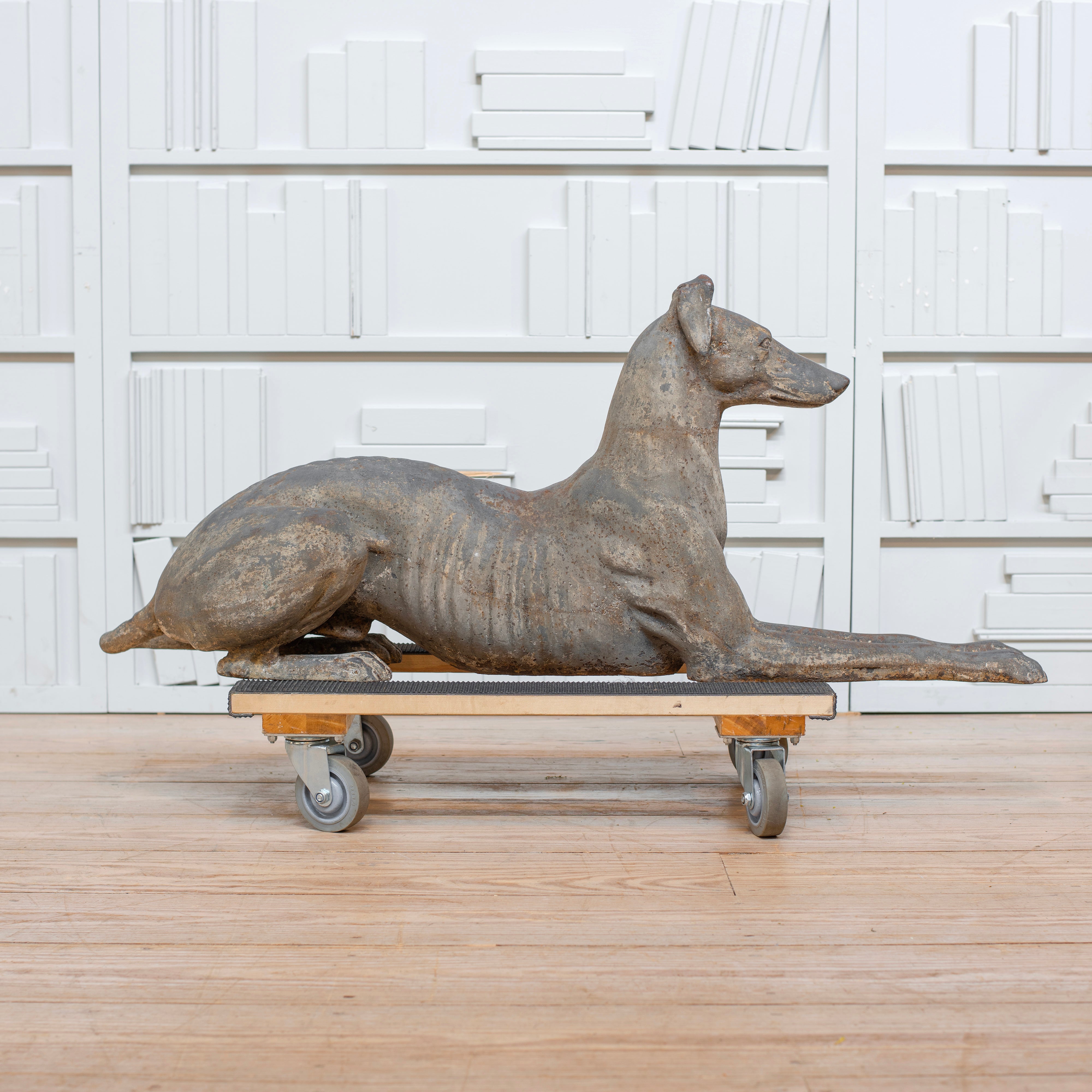 Rare 19th C. English Iron Greyhound Statue – RT Facts