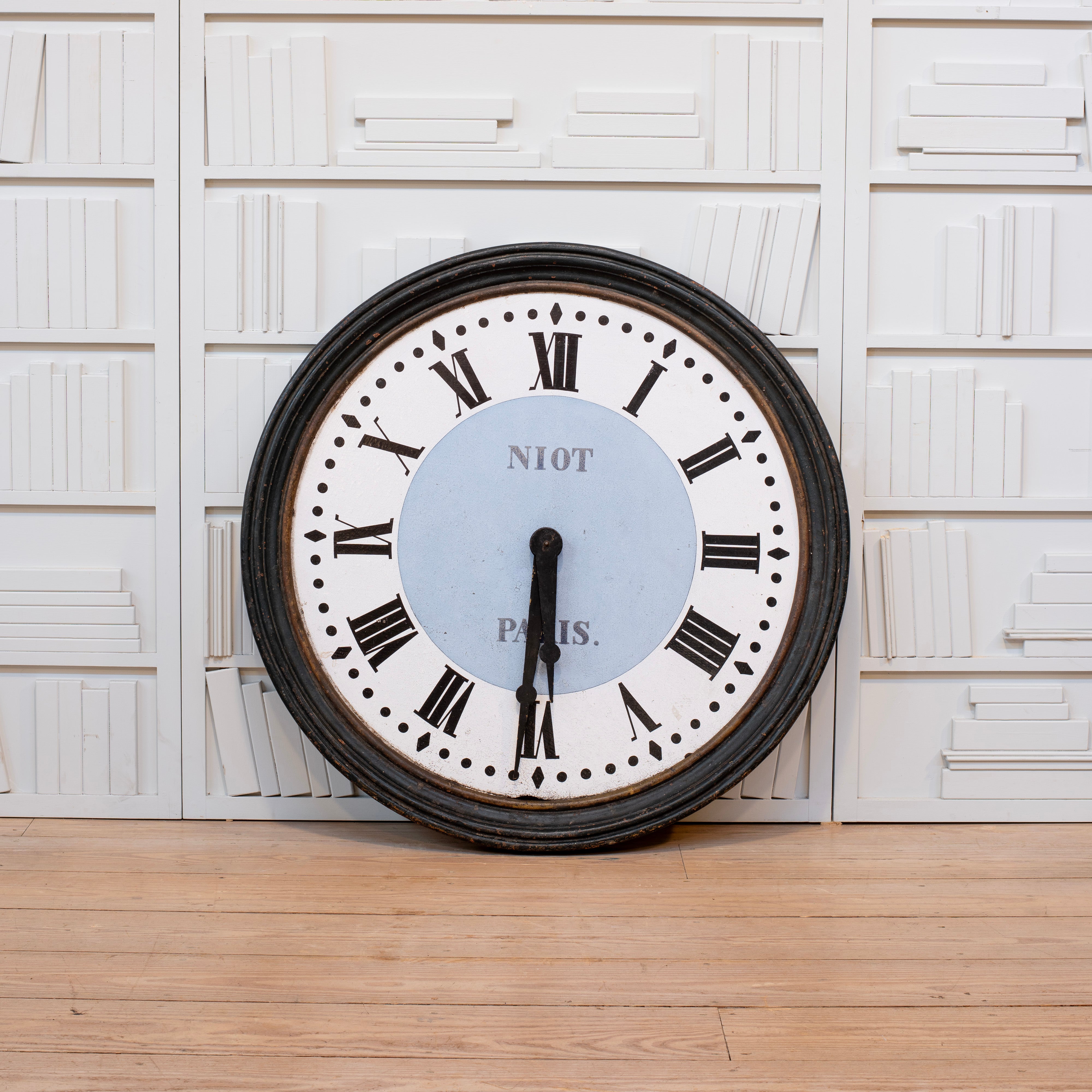 19th C. Turret Clock Face, French Terra Cotta – RT Facts