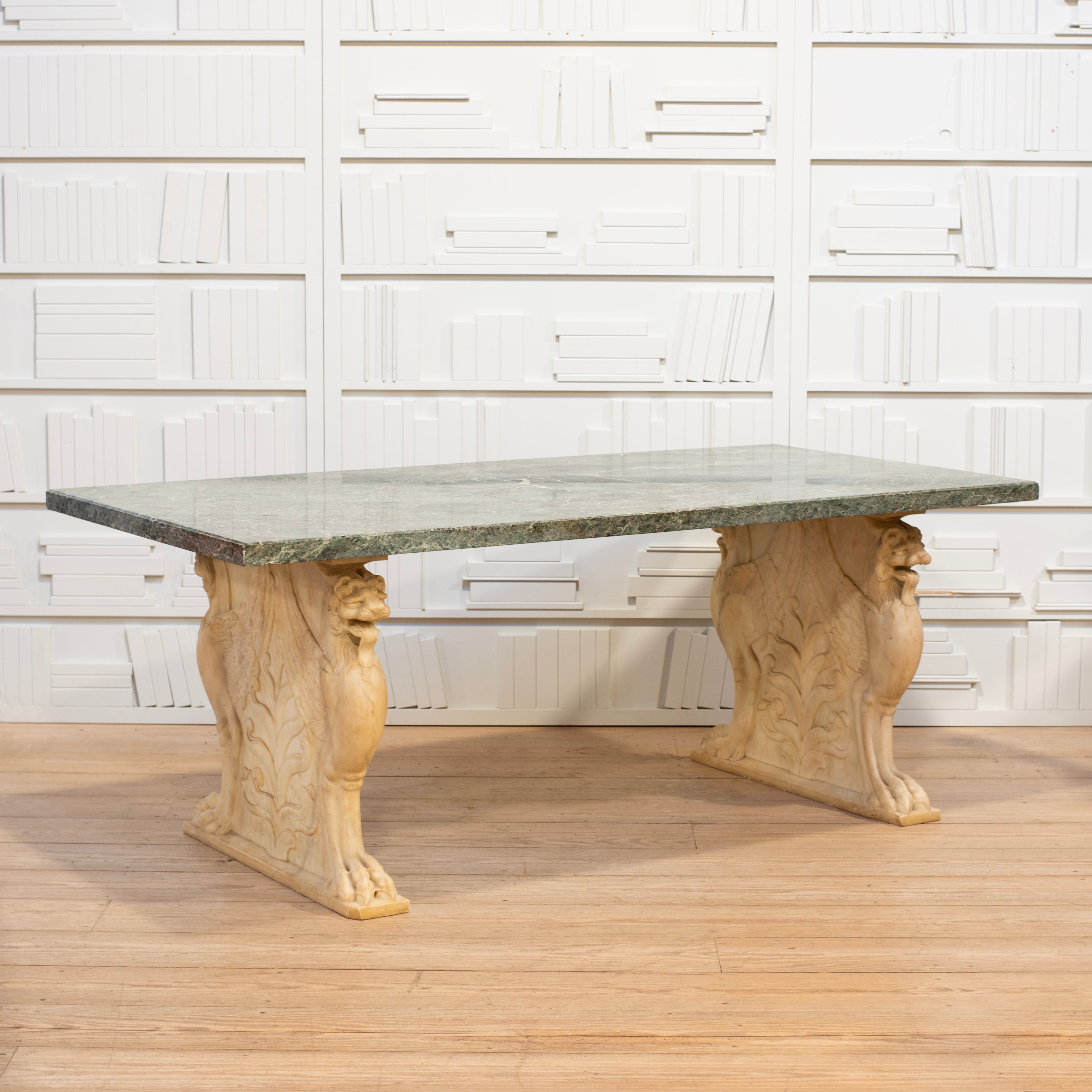 Pair of 19th C Carved Marble Conservatory Bases – RT Facts