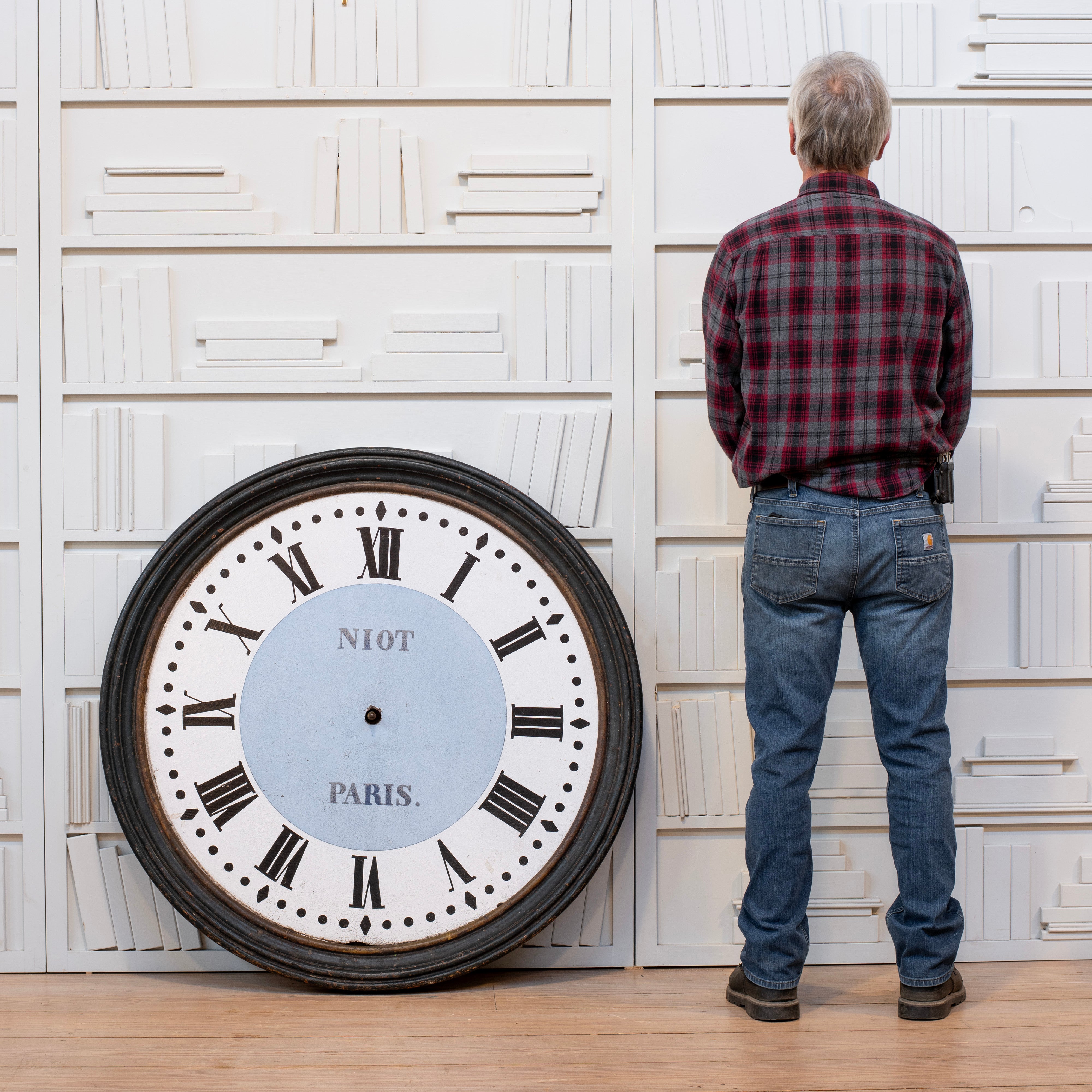 19th C. Turret Clock Face, French Terra Cotta – RT Facts