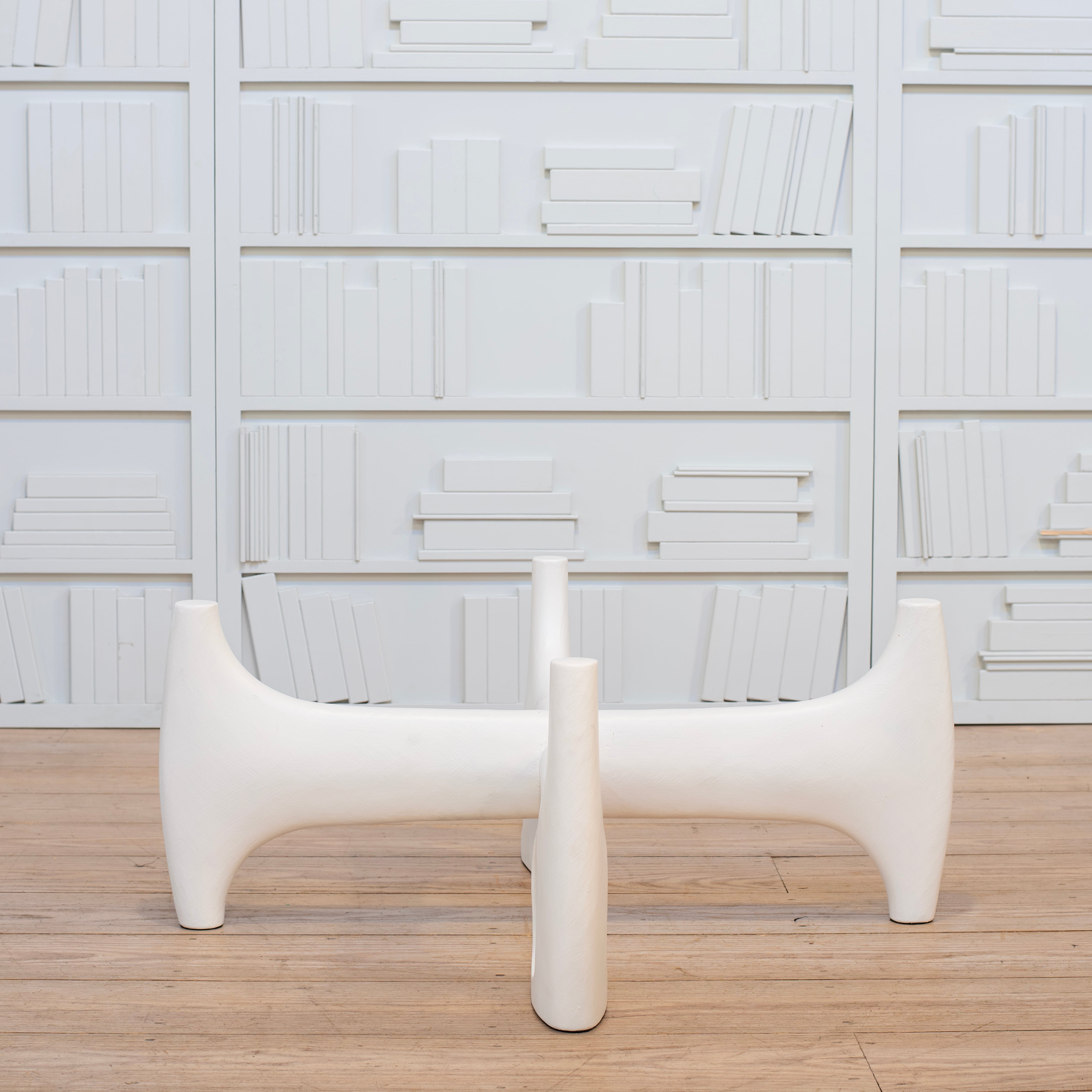 Sculpteur Coffee Table Base Only with Gesso Finish – RT Facts