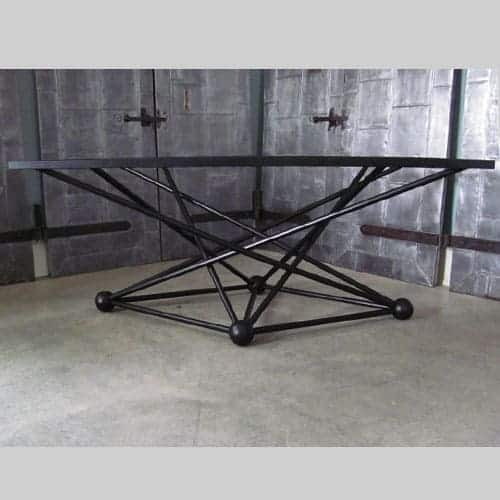 In Stock Atom Table Base Only in Powder Coated Finish, 78"L – RT Facts