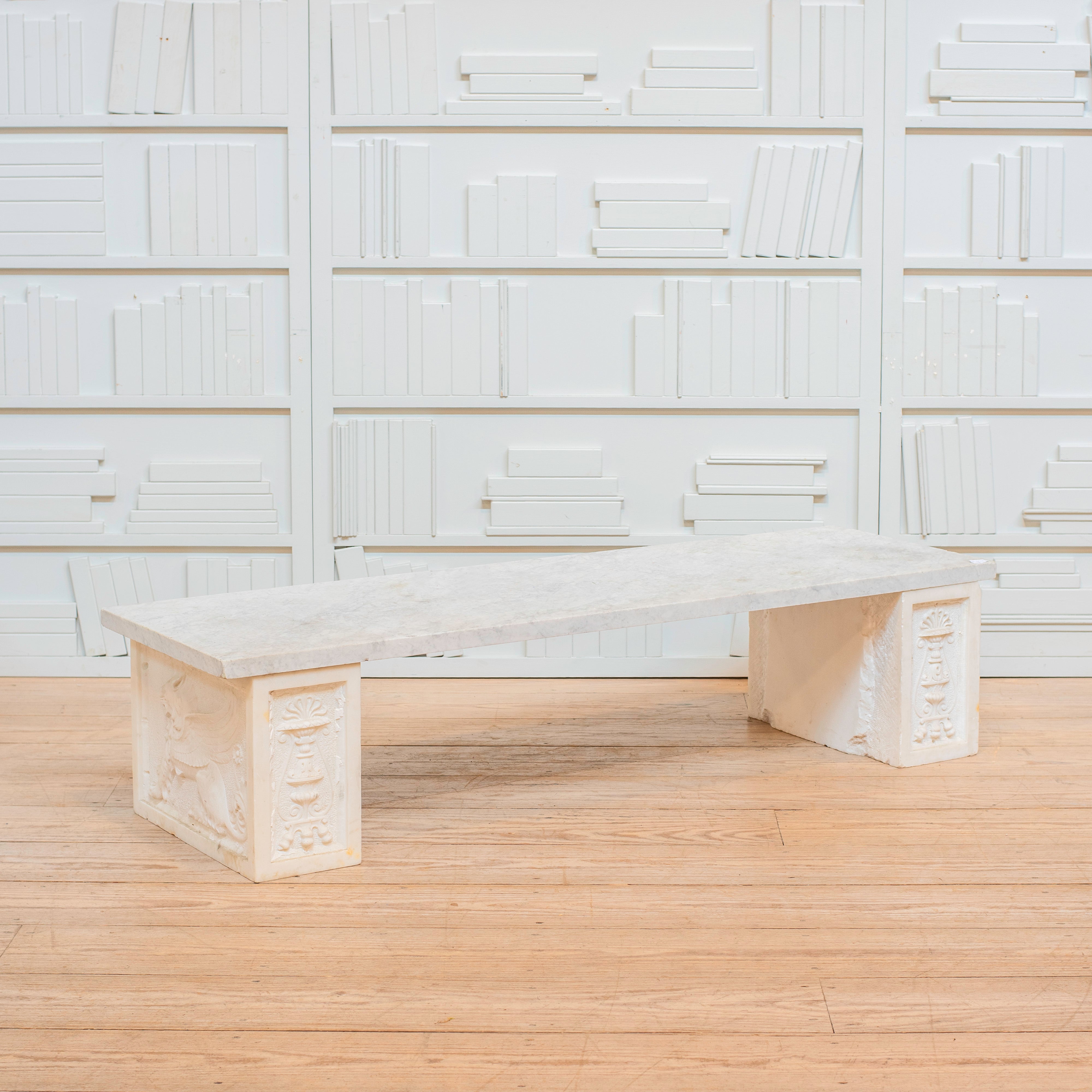 19th C. Carved Marble Architectural Fragments with Griffins – RT Facts