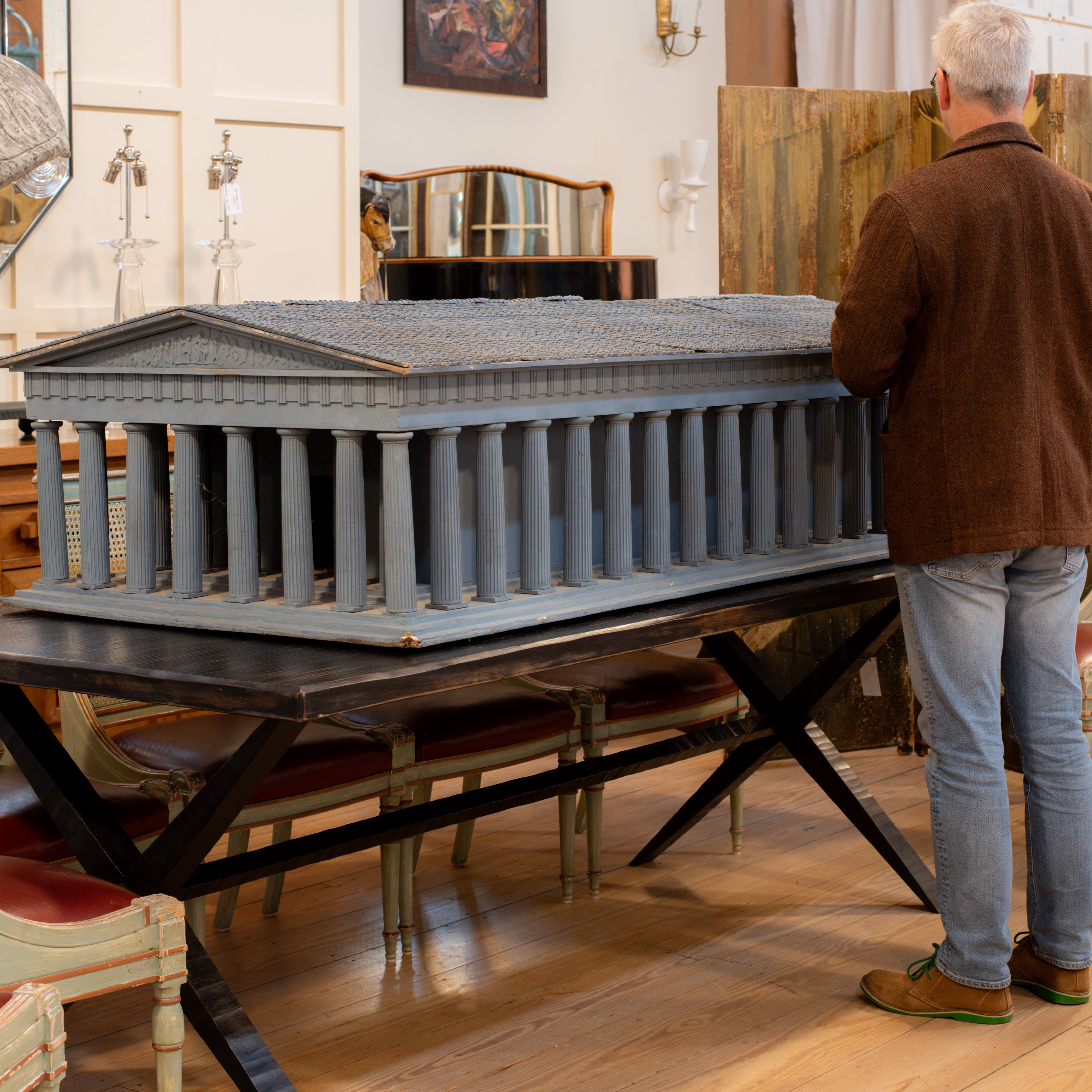 Antique Painted Mixed-Material Model of the Parthenon – RT Facts