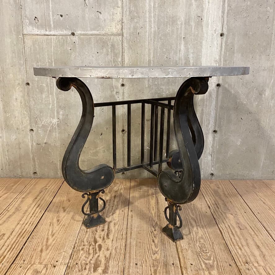 Demilune Zinc Top Console Table – RT Facts