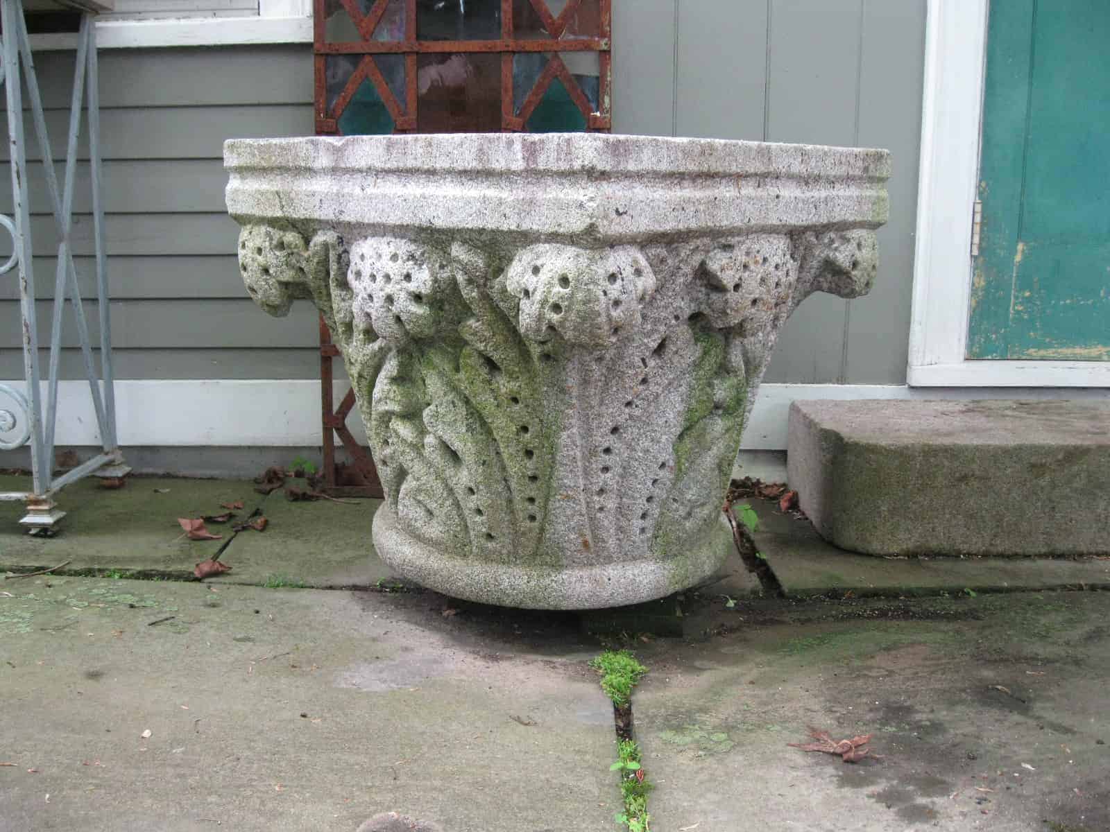 Pair of Carved Granite Architectural Capitals – RT Facts