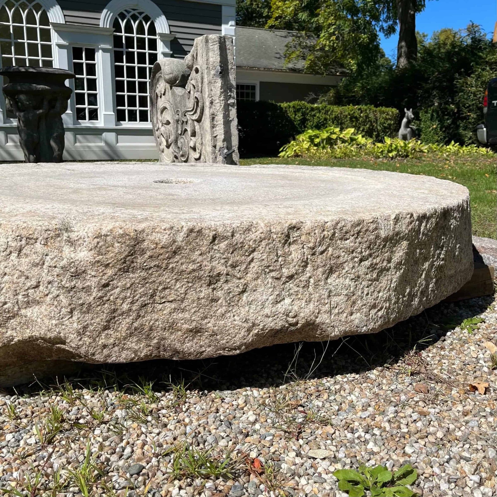 Monumental 72″ Granite Millstone – RT Facts