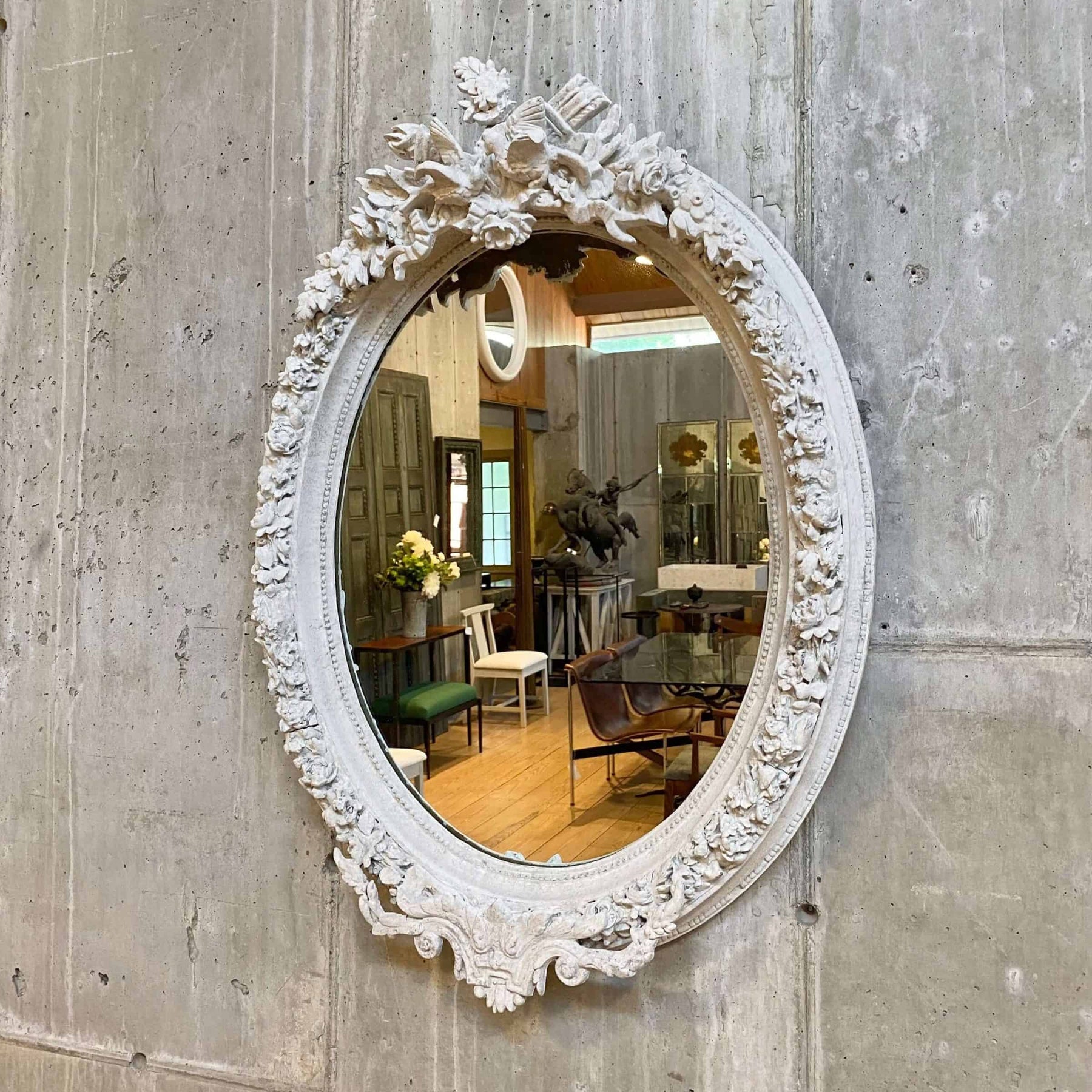 18th Century Style Swedish White Ornate Mirrors – RT Facts