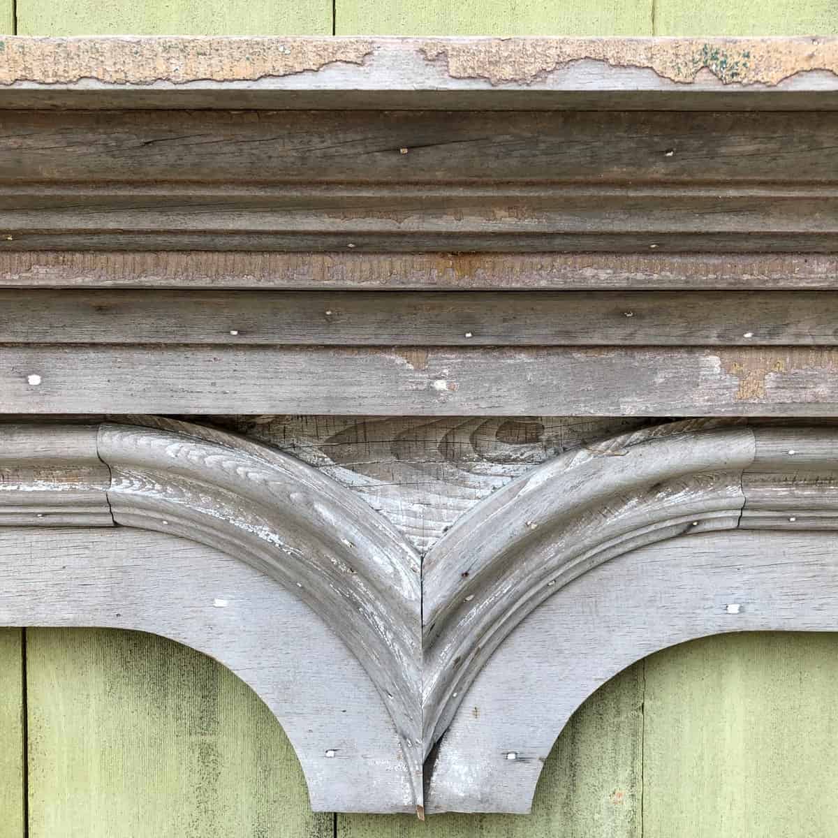 Antique Architectural Carved Wood Window or Door Fronton / Pediments ...