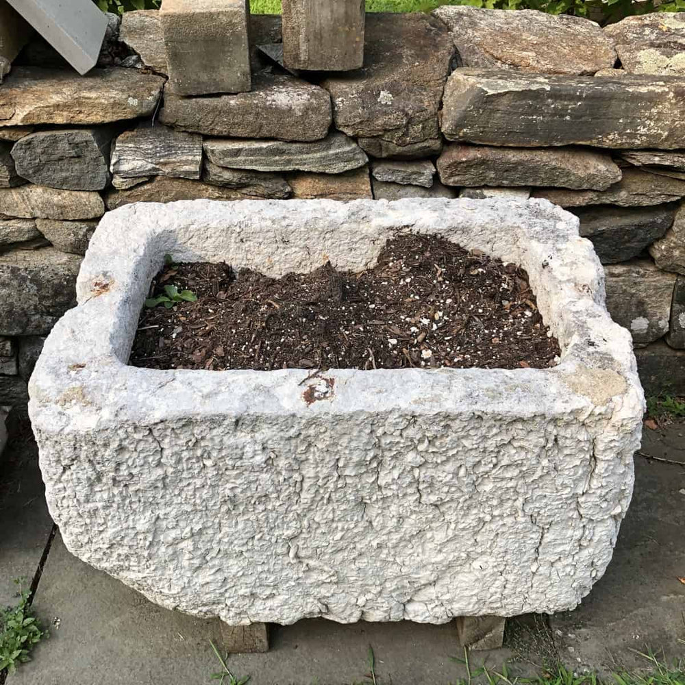 Large Carved Stone Planter Trough – RT Facts